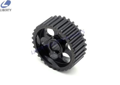 China Black Pulley Gear 128047 for Automatic Cutting Machine 0.075 kg Spare Part for sale