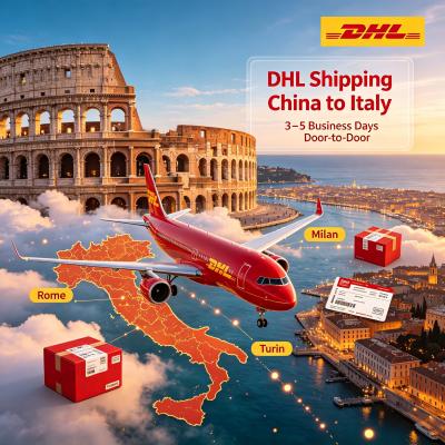 China Professional DHL International Express Shipping From China To Italy Door To Door Delivery for sale