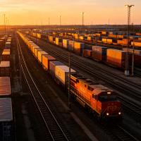 China Door To Door Rail Freight China Europe Express Train For Auto Parts / Automation Equipment for sale
