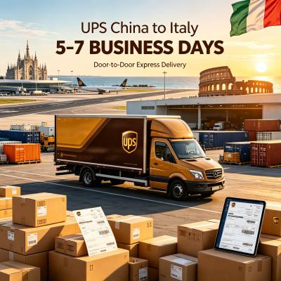 China Direct UPS Shipping From China To Italy 5-7 Business Days Door To Door Delivery for sale