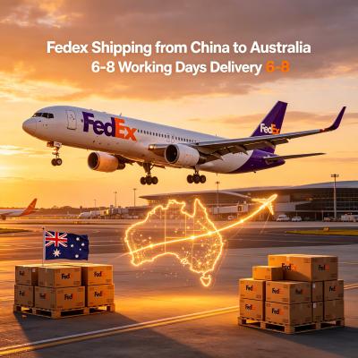 China Fast Fedex Shipping From China To Australia Express Delivery Door To Door 6-8 Working Days for sale