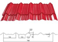 China 750mm width steel coil to make color coated wave  roof tile for sale