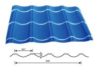 China 750mm width steel coil to make color coated wave  roof tile for sale