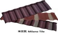 China Building material colorful stone coated steel roof tiles / steel roofing tile sheet for sale