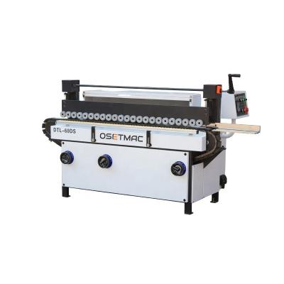 China 4.11kW OSETMAC DTL-60DS Three Rollers Manual Side Sanding Machine For Wood MDF Plywood Polishing for sale