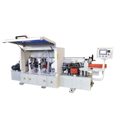 China Plywood Edge Banding Machine with 0.3-3mm Band Thickness and Automatic Board Trimming for sale