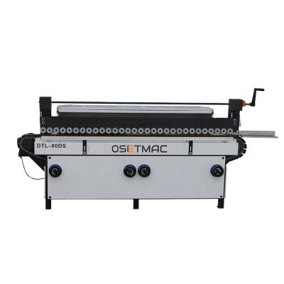 China Sander OSETMAC DTL-80DS Three Rollers Manual Side Sanding Machine for Wood MDF Plywood Polishing for sale