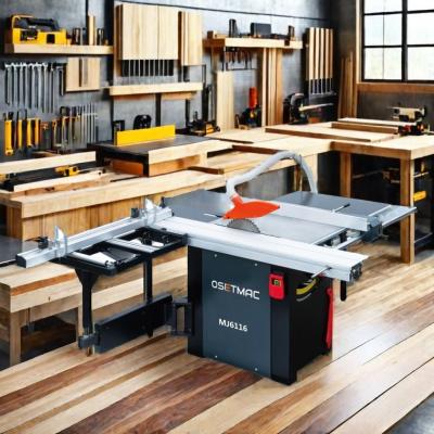 China 2.2KW VERTICAL Automatic Sliding Table Panel Saw for Woodworking 90 and 45 Degree Angles for sale