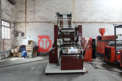 China Plastic PE T - Shirt Bag Blown Film Extrusion Machine With Printing for sale