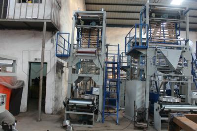 China Low Power Plastic Film Machine , Multilayer Blown Film Plant 100 - 1200mm Width for sale