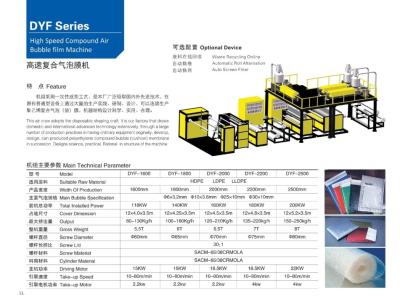 China Vinot DYF-2500 DYF Series High Speed Compound Air Bubble Film Machine For Width 2000mm for sale