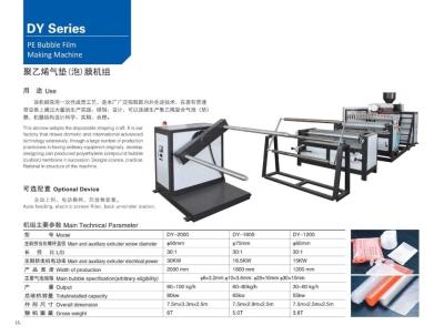 China 2018 Good Quolity PE Air Bubble Film Machine Customized  for Egypt With Different Width 1200mm  Model No. DY-1200 for sale