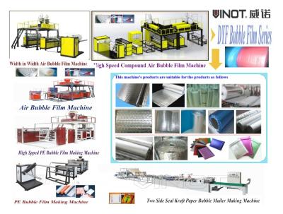 China Vinot DYF Series High Speed Compound Air Bubble Film Machine for width 2200mm DYF-2200 for sale