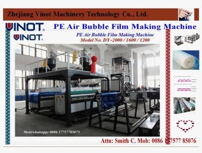 China Series of Air Bubble Film Making Machine  Customized  for UAE With bubble Specification ɸ30x10mm Model No. DY-1200 for sale