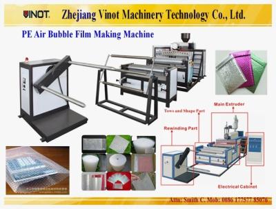 China Vinot Brand Air Bubble Film Making Machine  Customized for Thailandl With Different Material: LDPE Model No. DY-1200 for sale