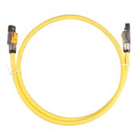 China LSZH Ethernet Cat 8 Lan Cable S/FTP 22AWG Double Shielded Yellow Color for sale