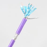China Purple Practical Cat 7 Ethernet Cable Roll , 1000FT Cable Ethernet Cat 7 SFTP for sale
