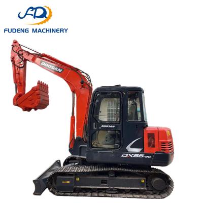 China Top Rated Used DOOSAN DH55  Excavator 5ton with Crawler Excavator  for Industrial Construction for sale