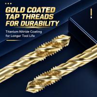 China High speed machine thread taps for stainless steel, high-efficiency coating thread taps with spiral tips for sale