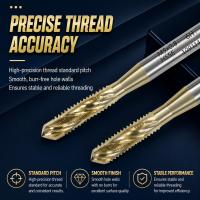 China High speed machine thread taps for stainless steel, high-efficiency coating thread taps with spiral tips for sale