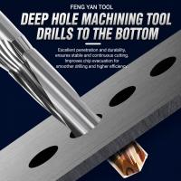 China Crown drill bit blade guide rod 1.5 times 3 times 5 times extended internal cooling water outlet violent drill u drilling deep hole sword tooth drill bit for sale