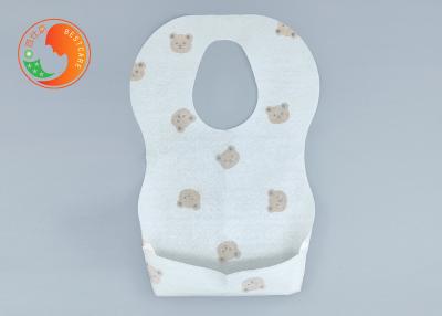 China Custom Printed Disposable Toddler Bibs with Catch Pocket - 0.5-6 Years Age Range, 20+ Cartoon Patterns, CE MDR Certified for sale