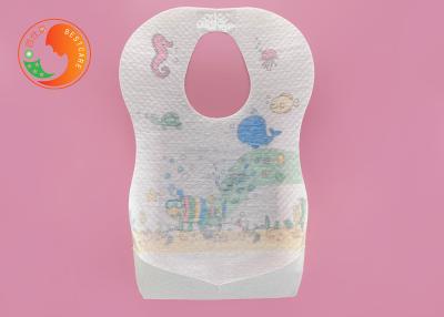 China Food Grade Disposable Baby Bibs with 20+ Cartoon Patterns and 6+ Months Age Range for Mess-Free Feeding for sale