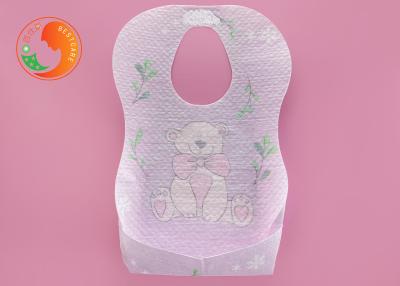 China Leak Proof Disposable Baby Bibs 245x350mm Organic Cotton Food Grade with Custom Patterns for 6 Months to 5 Years for sale