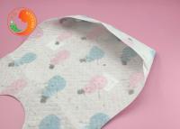 China Pattern Printing Disposable Baby Bibs 245x350mm Non-Woven Fabric with Biodegradable Options for sale