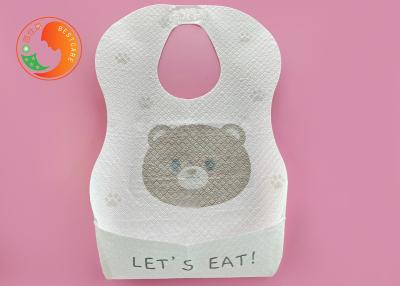 China Disposable Baby Bibs 245x350mm Waterproof with Food Catcher - 20+ Cartoon Patterns BPA Free for sale