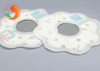 China Circular Disposable Absorbent Baby Dribble Bibs 280mm Diameter with 80ml SAP Capacity for Teething Infants for sale