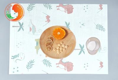 China Children's Disposable Placemats 30x45cm & 40x60cm Sizes with Cartoon Patterns for Baby Feeding and Travel for sale