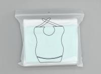 China Disposable Adult Bibs 57x36.5cm Large Coverage with Food Catcher Pocket - Waterproof & Adjustable Neck Tie for sale