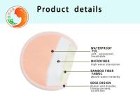 China Washable Breastfeeding Pads 12cm 14cm with TPU Waterproof Layer and Natural Bamboo Fabric for Nursing Mothers for sale