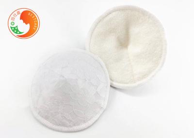 China Reusable Bamboo Nursing Pads 10cm-14cm with TPU Waterproof Layer for Postpartum Leakage Protection for sale