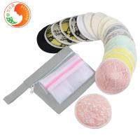 China Reusable Nursing Pads 10-14cm Diameter with TPU Waterproof Layer and Bamboo Fabric for Breastfeeding Comfort for sale