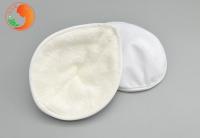 China Drop Shape Washable Breast Pads 10cm-14cm Sizes with TPU Waterproof Layer and Bamboo Fabric for Nursing Mothers for sale