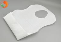China Biodegradable Disposable Baby Feeding Bibs 245x350mm Soft Tissue with Position Sticker OEM Customization for sale