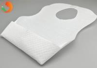 China White Disposable Baby Bibs with Pouch 245x350mm Biodegradable Cotton Waterproof OEM ODM for sale