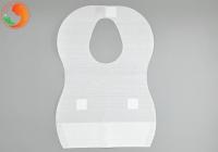 China Biodegradable Disposable Baby Feeding Bibs 245x350mm Soft Tissue with Position Sticker OEM Customization for sale