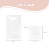 China Disposable Adult Bibs 15.75x23.6 Inch Waterproof Dining Apron with Crumb Catcher - 30/50/100 Pack for sale