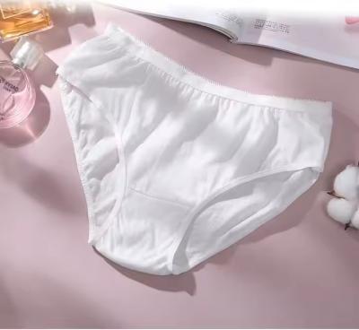 China Women's Customized Cotton Disposable Underwear - 100% Pure Cotton, Breathable Design, Multiple Sizes for Medical & Travel Use for sale