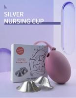 China Set of 10 Reusable BPA-Free Silica Gel Breast Shields - Silver Nursing Cup Patches with Breathable Design for sale