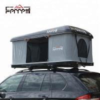 China Canvas Fabric Single Layer Mechanically Operated Hard Shell Roof Tent for sale