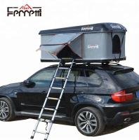 China Canvas Fabric Single Layer Mechanically Operated Hard Shell Roof Tent for sale