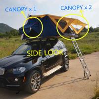 China Off Road Soft Shell Roof Top Tent with Skylight and Window Area 2.4 Square Meters for sale