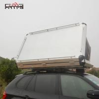 China Top Rack Pure Aluminum Folding Air Spring Frame Roof Tent for 4x4 Cars Grey One Bedroom for sale