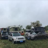 China Grey Car Roof Top Tent for Vehicle Diy 4 Person Camping Area 2.4 Square Meters for sale