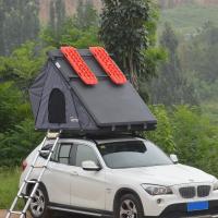 China Roof Basket Outdoor Aluminum Hard Shell Roof Top Tent with LED Light Strop Cover Design for sale