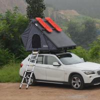 China Roof Basket Outdoor Aluminum Hard Shell Roof Top Tent with LED Light Strop Cover Design for sale